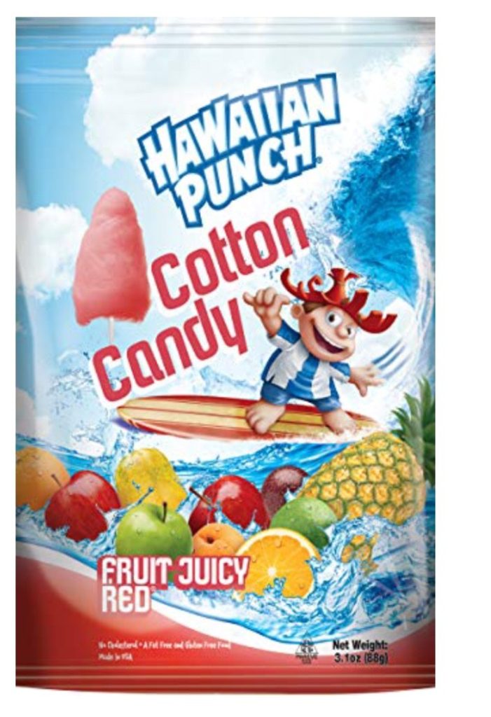 Barbe à papa - Punch Hawaïen - Fruits Juteux Rouges - Boutique Q4