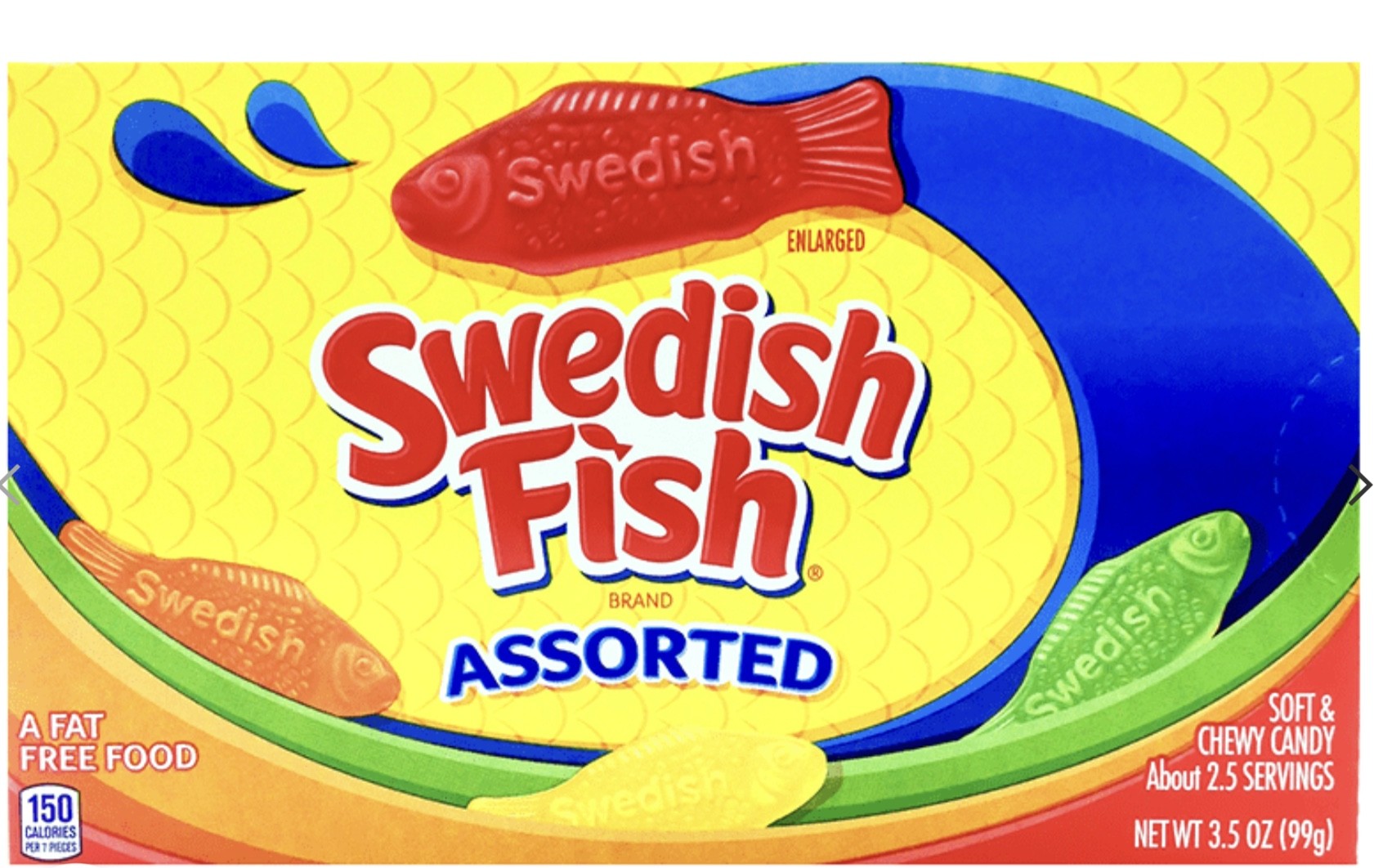 Swedish fish assorted candy 88g - Boutique Q4